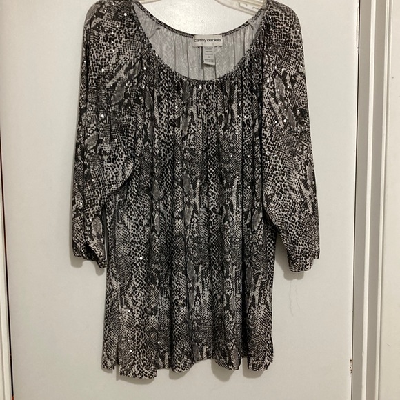 Cathy Daniels | Tops | 3 For Cathy Daniels Sz 1x Scoop Neck Tunic With ...